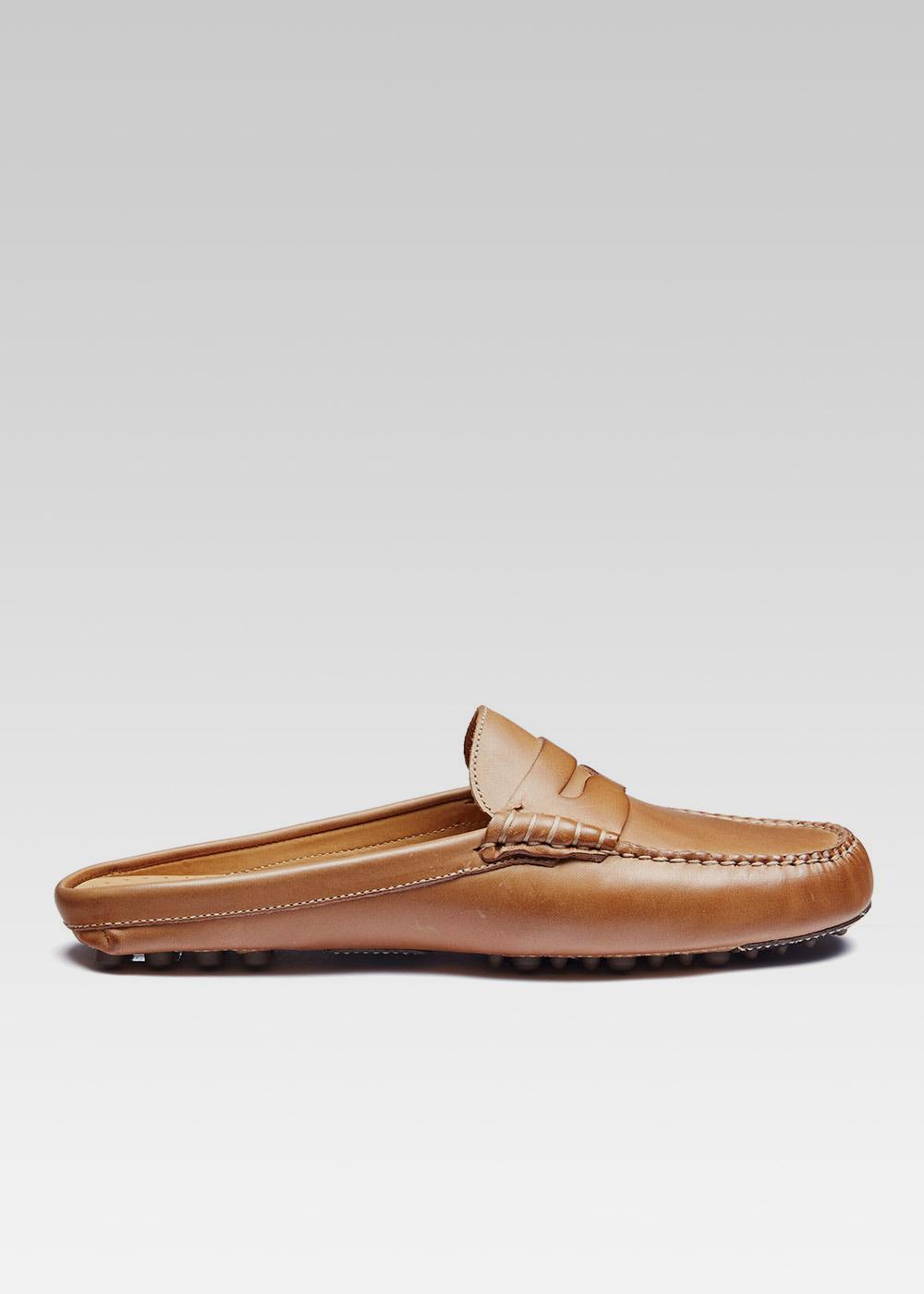 Fairmount MOCASSIN MULE DRIVER HAMPTON CUIR GOLD Manfield