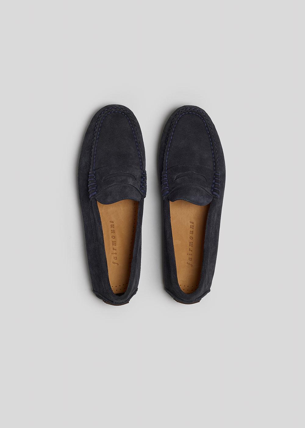 Fairmount MOCASSIN DRIVER VELOURS MARINE Manfield
